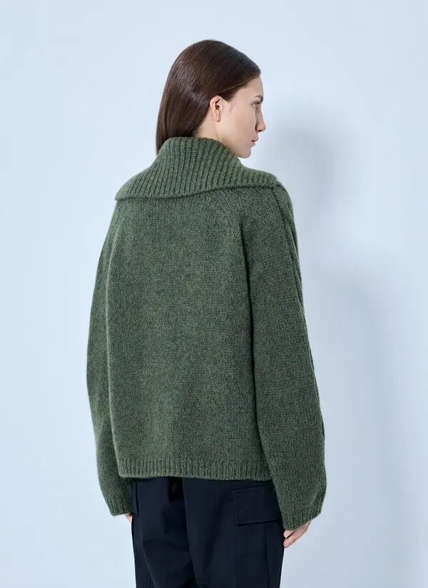 Moncler Zipped Knit Sweater