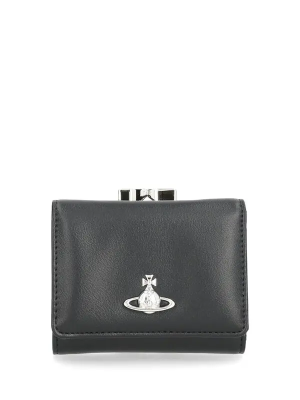 VIVIENNE WESTWOOD Small Wallet With Frame - Black