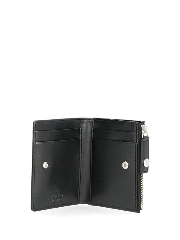 VIVIENNE WESTWOOD Slim Card Holder With Flap - Black