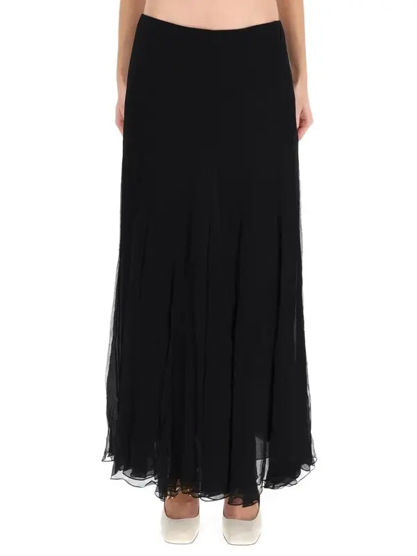 Chloé Silk Muslin Maxi Skirt