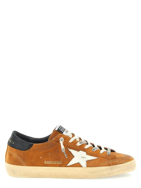GOLDEN GOOSE Super-star Suede Sneakers - Orange