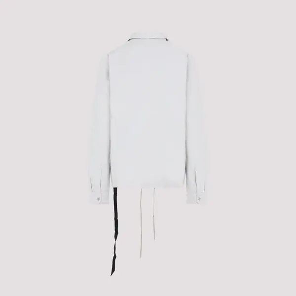 Rick Owens Zip Front Jacket - White