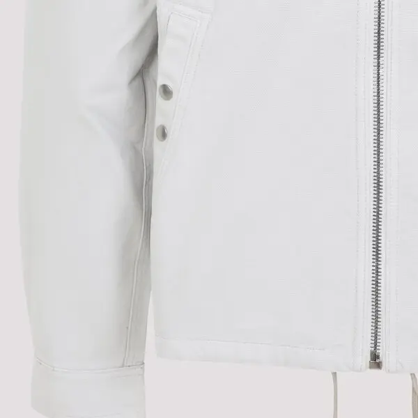 Rick Owens Zip Front Jacket - White
