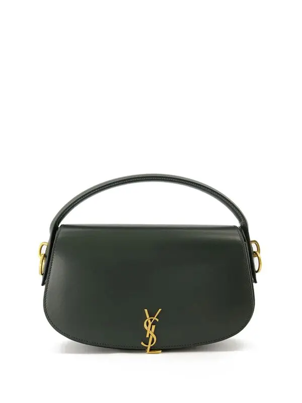 Saint Laurent Voltaire Bag In Box Leather - Green