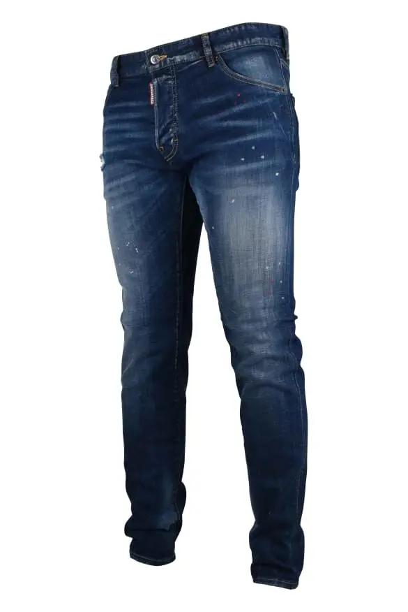 Dsquared2 Teddy Fit Denim Trousers - Blue