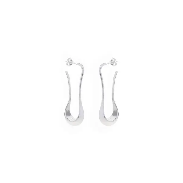 LEMAIRE Short Drop Earrings - Silver