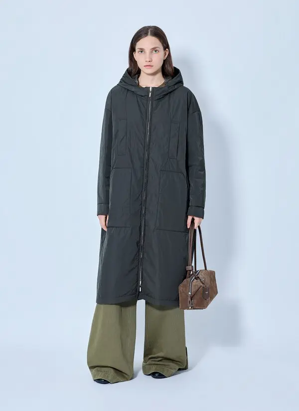 Max Mara Hooded Quilted Coat