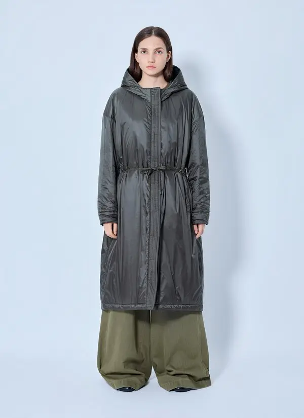 Max Mara Hooded Quilted Coat - Multicolor