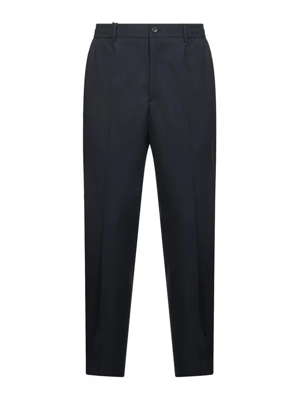 Tagliatore Blue Stretch Virgin Wool Blend Garcon Trousers