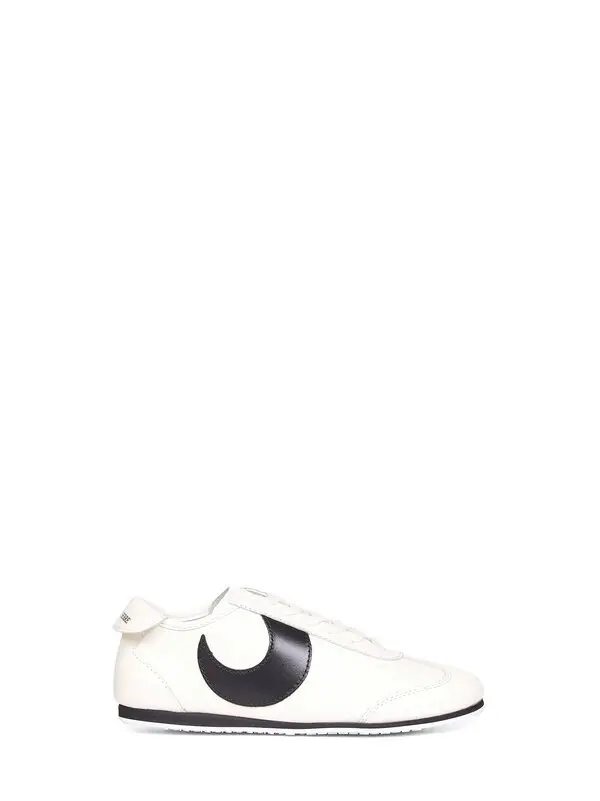 MARINE SERRE White Matte Leather Ms Astra Sneakers - Multicolor