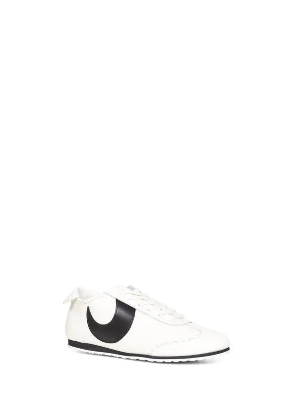 MARINE SERRE White Matte Leather Ms Astra Sneakers - Multicolor