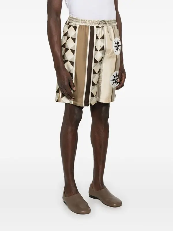 Loewe Printed Silk Shorts