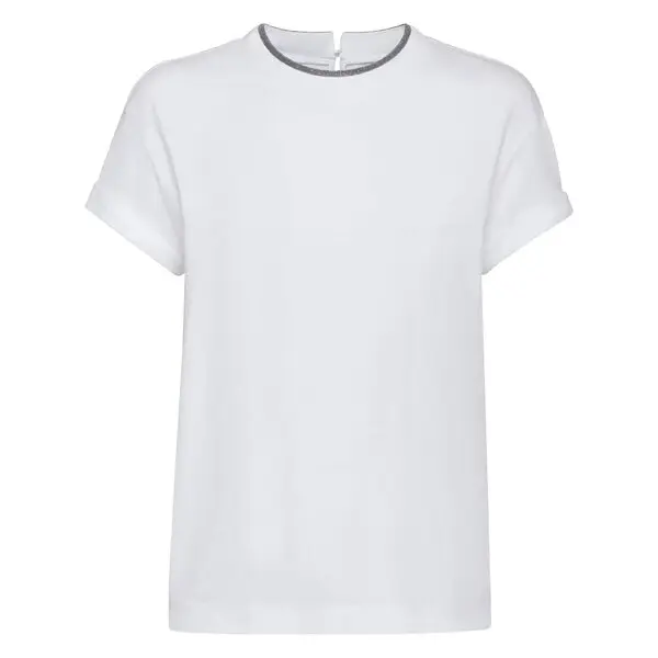 Brunello Cucinelli Short Sleeve T-shirt - White