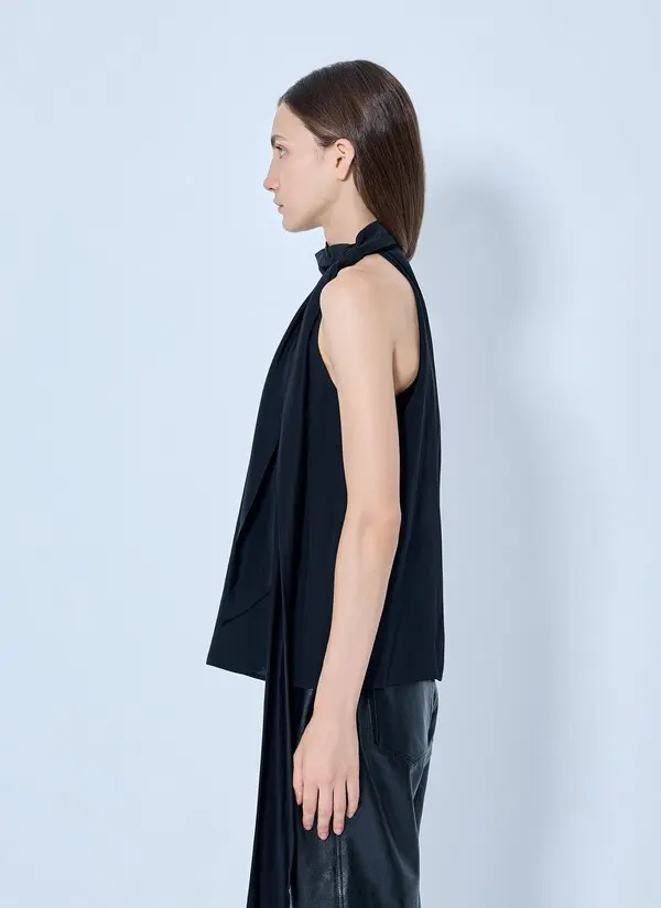 Max Mara Pleated Halter Top