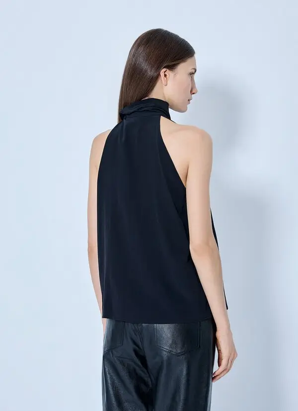 Max Mara Pleated Halter Top