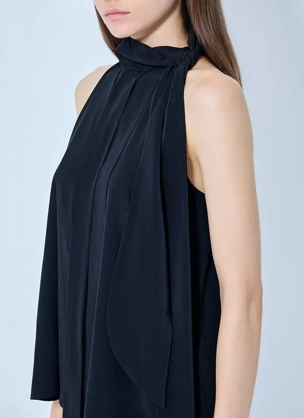 Max Mara Pleated Halter Top