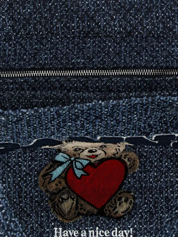 GANNI Bear Shopping Bag - Blue