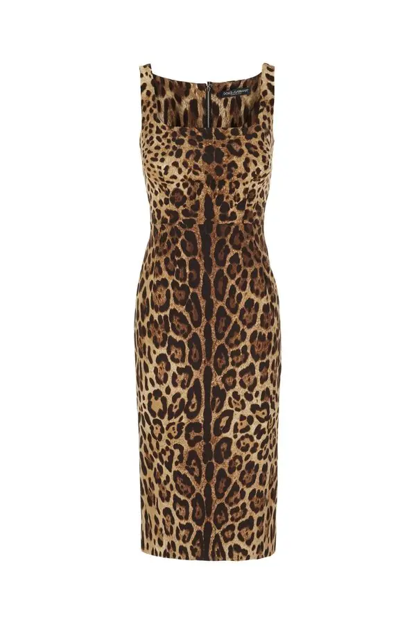 Dolce & Gabbana Animal Pattern Dress - Multicolor
