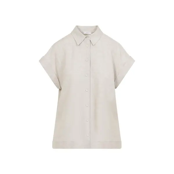 Peserico Linen Short Sleeves Shirt - Multicolor
