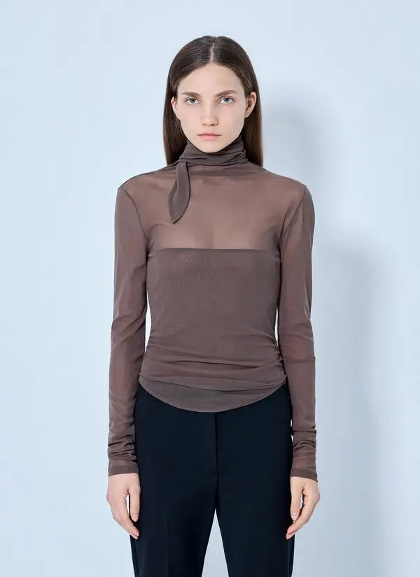 LEMAIRE Foulard Top - Brown