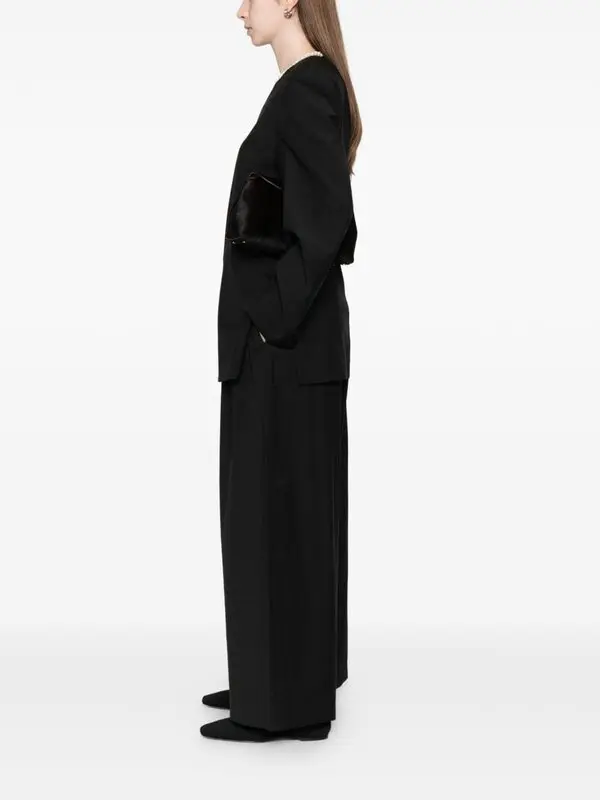 TOTEME Wool Drawstring Trousers - Multicolor