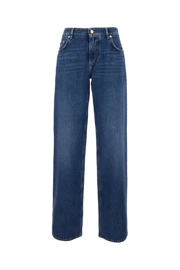 Dolce & Gabbana Medium Wash Straight Leg Jeans - Multicolor