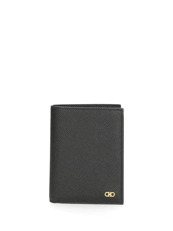 FERRAGAMO Mini Gancini Wallet - Black