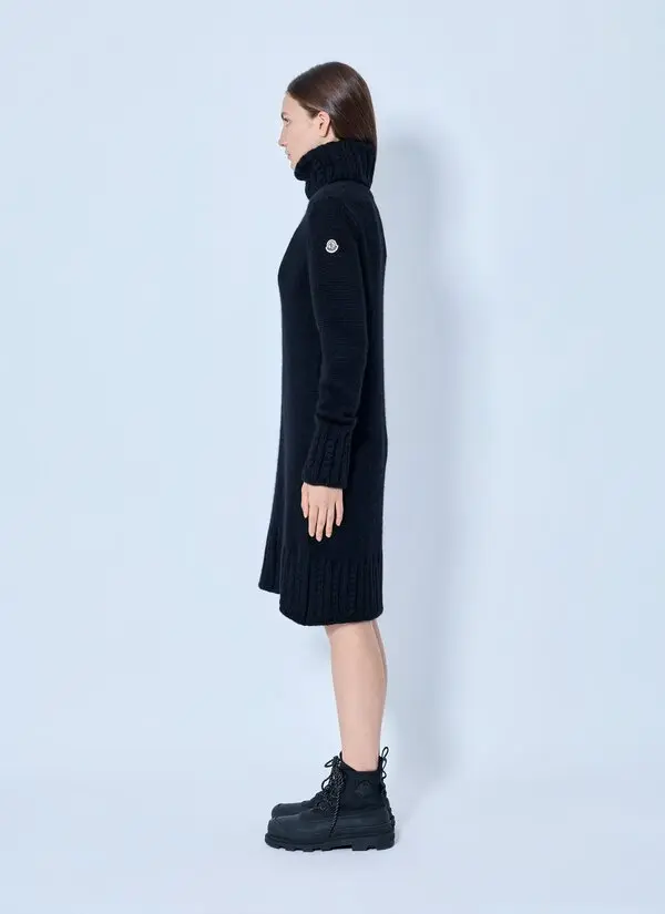 Moncler Turtleneck Knit Dress