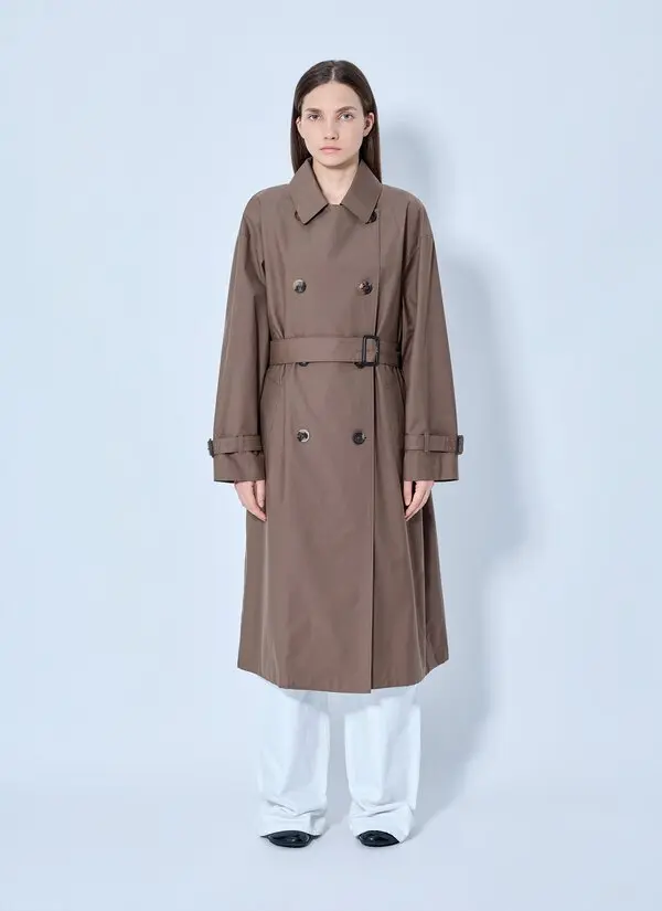 Max Mara Classic Cotton Trench Coat - Brown
