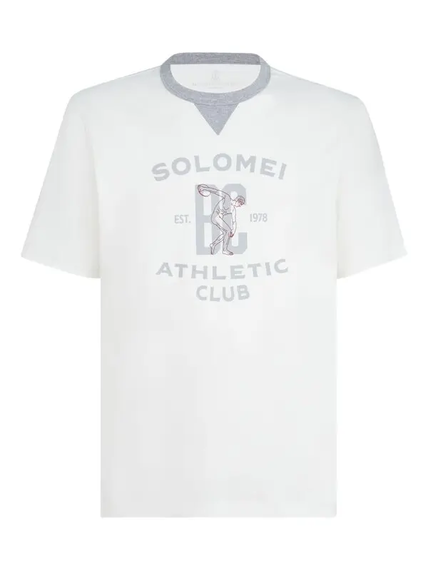 Brunello Cucinelli Logo Cotton T-shirt