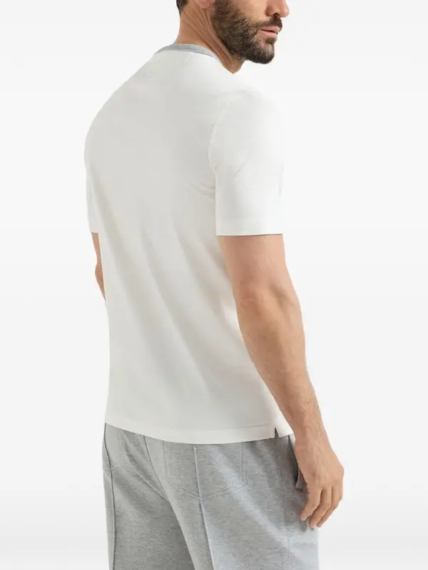 Brunello Cucinelli Logo Cotton T-shirt