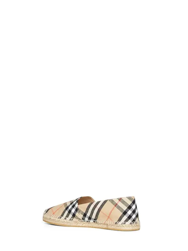Burberry Sand Mews Check Espadrilles
