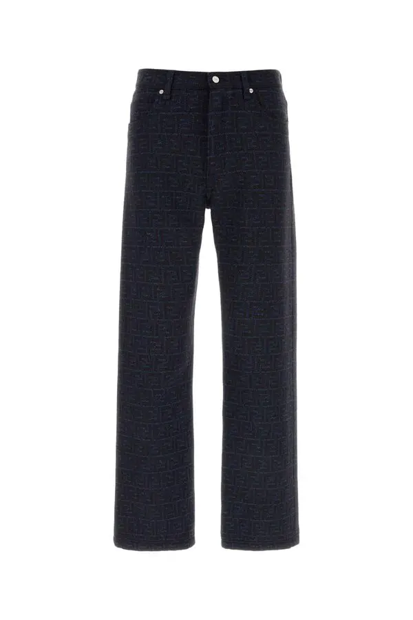Fendi Embroidered Cotton Blend Pant