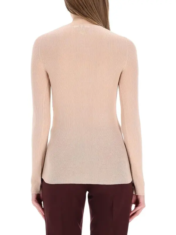 Chloé Button Detailed Ribbed Knit Top