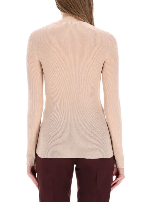 Chloé Button Detailed Ribbed Knit Top