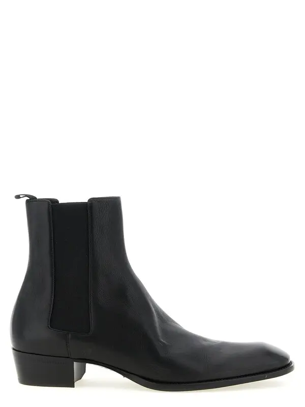 Saint Laurent Stanton Ankle Boots - Black