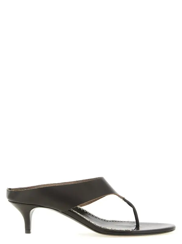 Magda Butrym Leather Sandals - Brown
