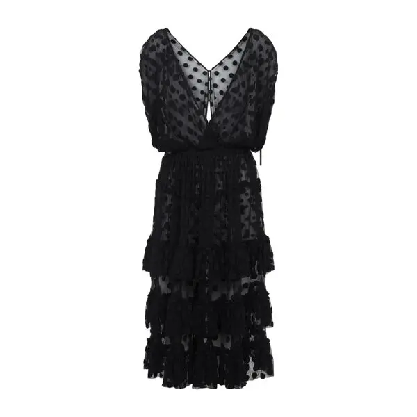Dries Van Noten Dally Midi Dress - Black