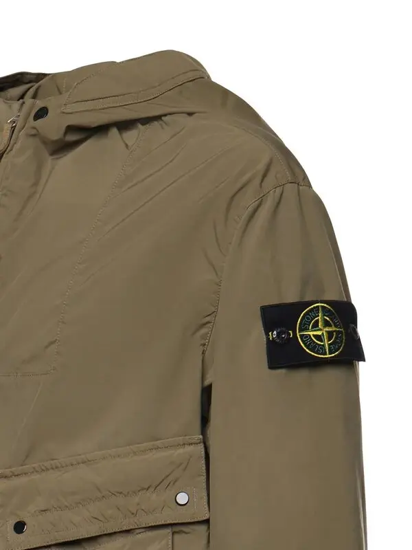 Stone Island Lightweight Canvas Hooded Jacket