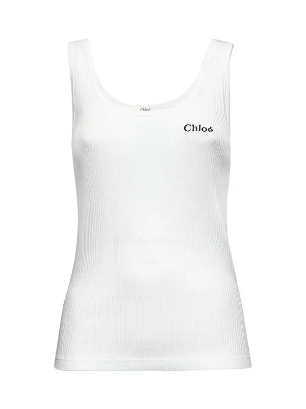 Chloé Cotton Tank Top
