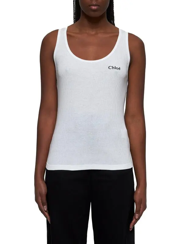 Chloé Cotton Tank Top