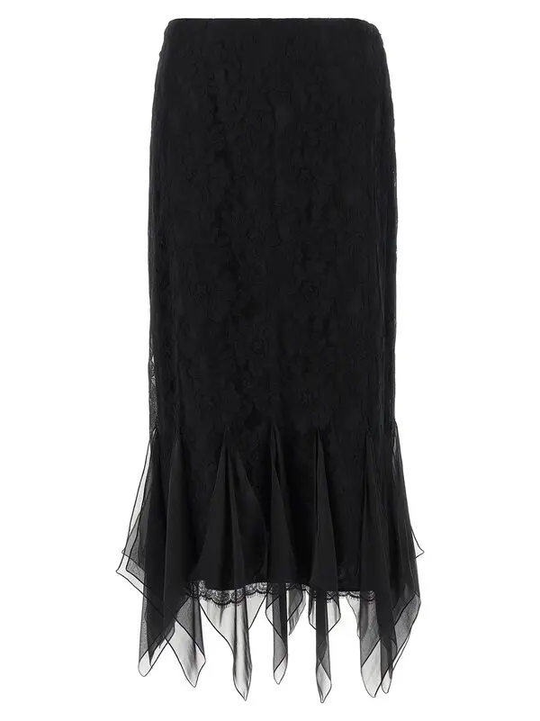 Valentino Garavani Lace Skirt - Black
