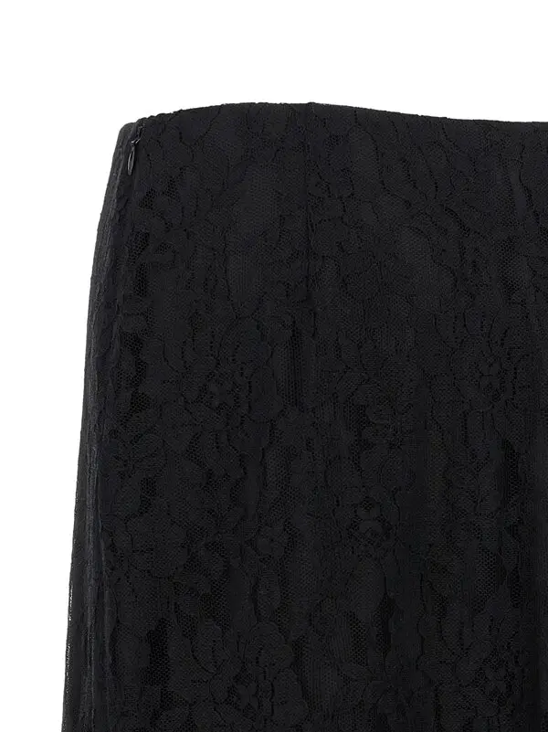 Valentino Garavani Lace Midi Skirt - Black