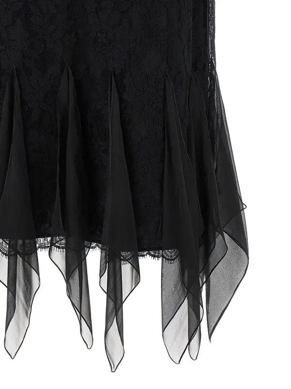 Valentino Garavani Lace Midi Skirt - Black