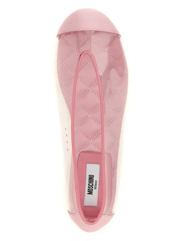 Moschino Pvc Ballet Flats - Pink