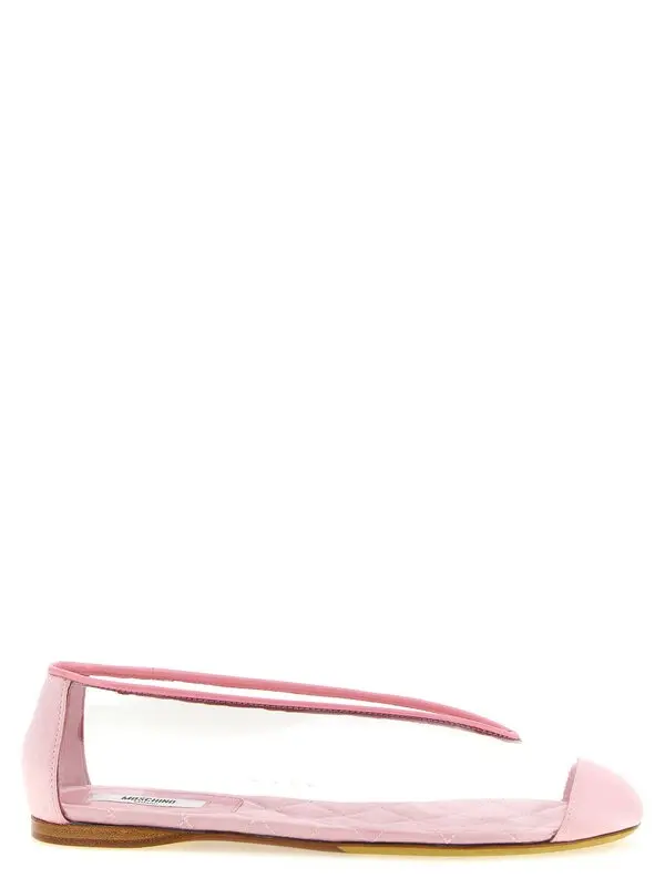 Moschino Pvc Ballet Flats - Pink