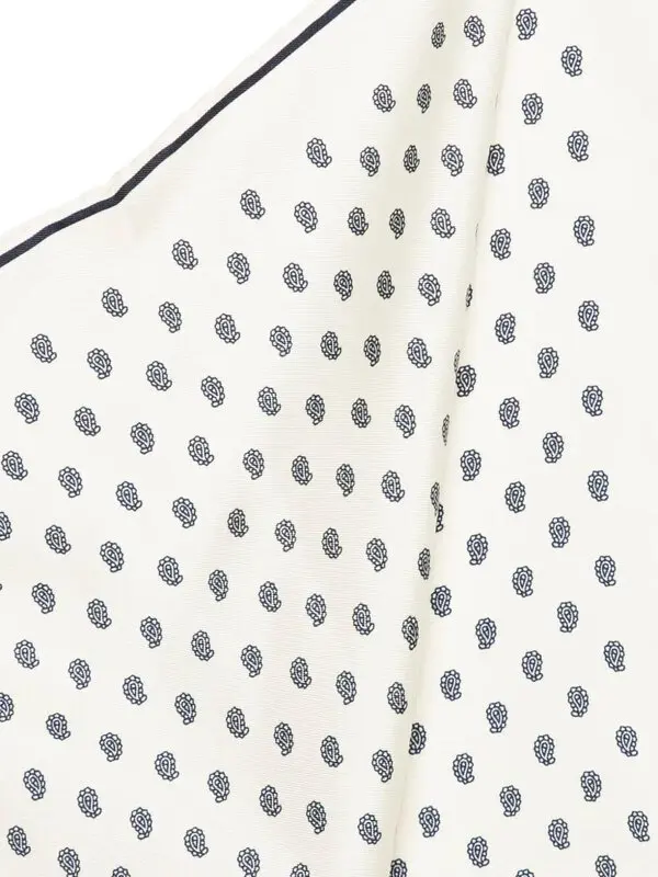 TOM FORD Silk Pocket Square - White