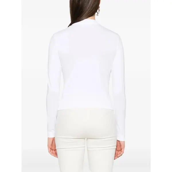 Jacquemus Long Sleeve Cropped T-shirt - White