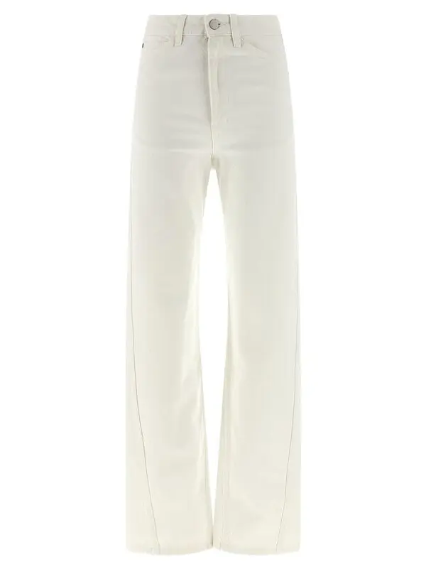 LEMAIRE Twisted Denim Pants - White