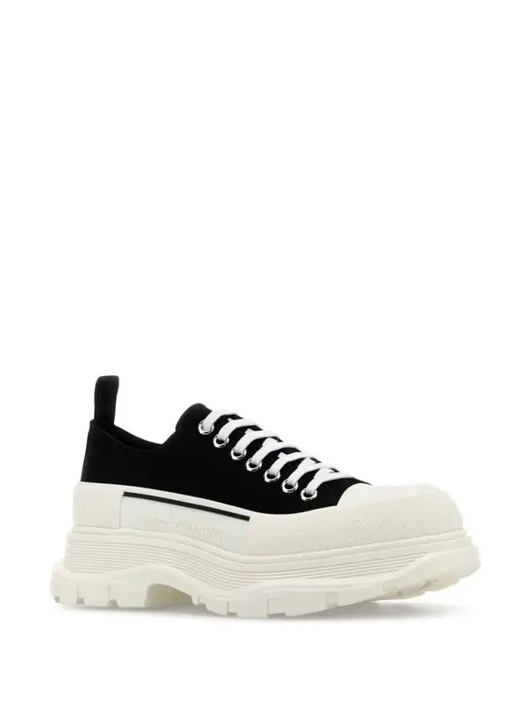 Alexander McQueen Tread Slick Canvas Lace Up Sneakers